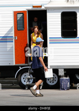 Mandy Moore on the set of a new upcoming project in Los Feliz Los ...