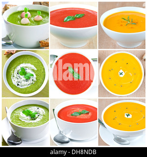 Collage Soup Soups Tomato soup Vegetable soup Vegetable soup Stock ...