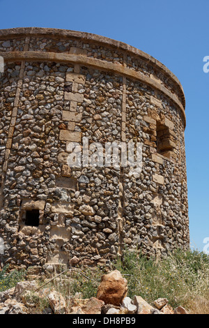 old watchtower, port d'addaia, menorca, spain Stock Photo - Alamy