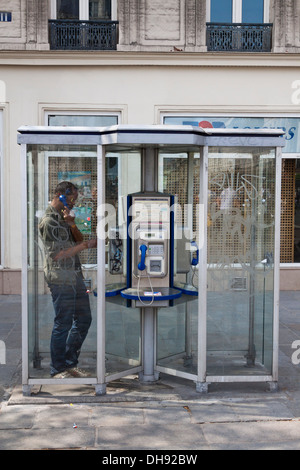 Typical French telephone box Stock Photo: 48674908 - Alamy