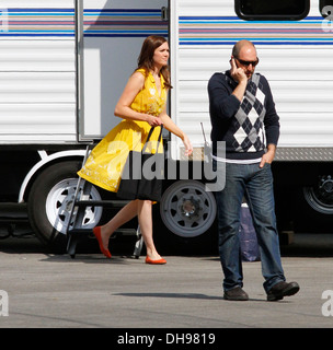 Mandy Moore on the set of a new upcoming project in Los Feliz Los ...