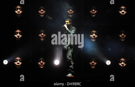 Drake performing live at the O2 Arena London, England- 26.03.12 Stock ...