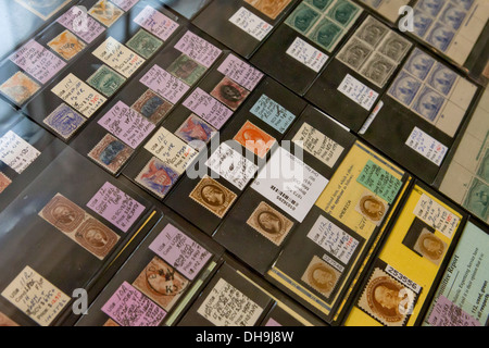 Stamp dealer collection Stock Photo - Alamy