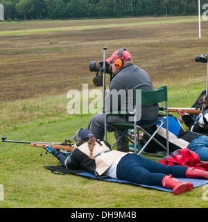 Target rife shooting at Bisley National Shooting Centre Ranges Stock ...