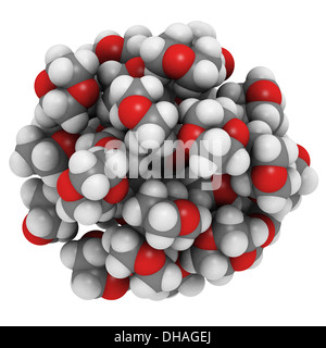 Dioxane molecule, chemical structure. Liquid diether, often used as a ...