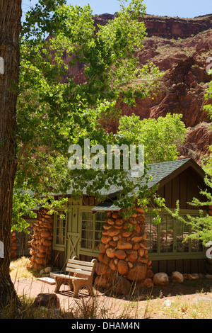 Grand Canyon Phantom Ranch Cabins . Phantom Ranch, at the bottom of the ...