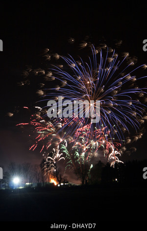 York Maze Fireworks Stock Photo - Alamy