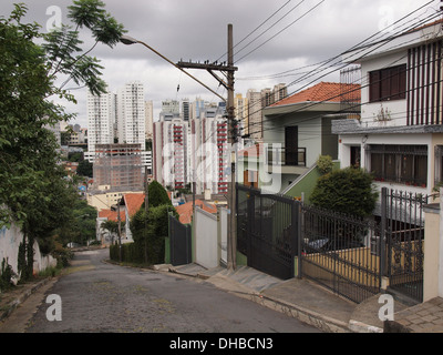 Residential area in suburban Sao Paulo showing some areas are zoned for ...