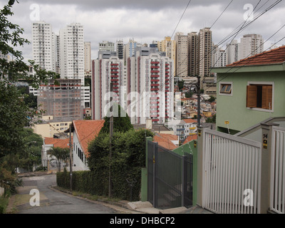 Residential area in suburban Sao Paulo showing some areas are zoned for ...