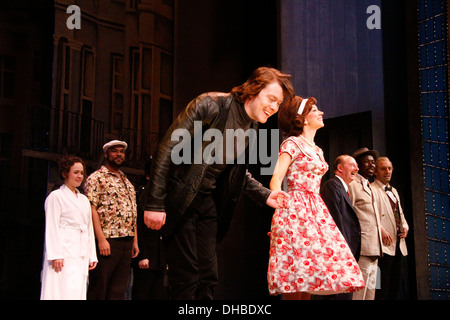 Daniel Rigby Claire Lams and cast Broadway opening night of ‘One Man ...