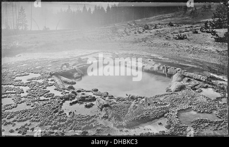 Crater of Rustic Geyser, Heart Lake basin. Yellowstone National Park ...