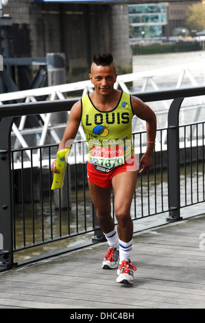 London - Louis Mariette at the Virgin London Marathon 2012 Celebrity ...