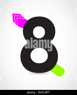 decorative origami number with special design - three Stock Photo - Alamy