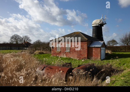 Tall Mill Drainage Mill at Upton, Norfolk, United Kingdom, by the River ...