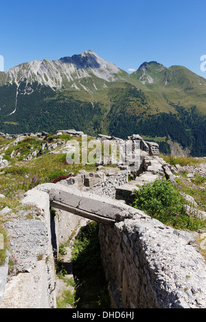 Austria, Carinthia, Carnic Alps, Open-air museum at Ploecken Pass Stock ...