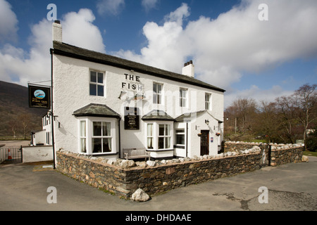 The Fish pub and hotel at Buttermere the Lake District Cumbria UK Stock ...
