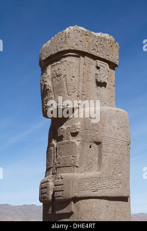 Stela 8 or Ponce Monolith made of andesite in the courtyard of the ...