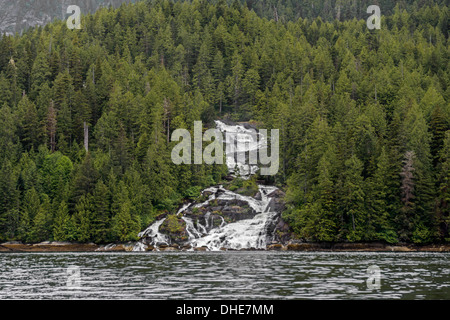 Lower Butedale Falls, Princess Royal Island, mid-coast British Columbia ...