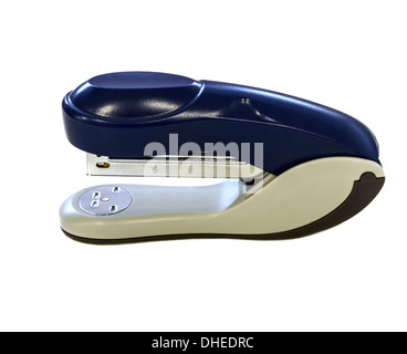 Close up of blue stapler on white background Stock Photo - Alamy