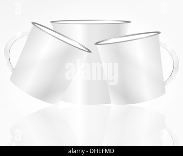Blank mugs set Stock Photo - Alamy