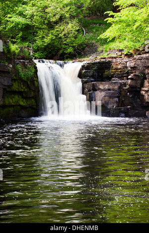 Kisdon Force Upper Swaledale near Keld on the Pennine Way Yorkshire ...