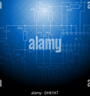 Abstract electrical scheme background. Vector design Stock Photo - Alamy