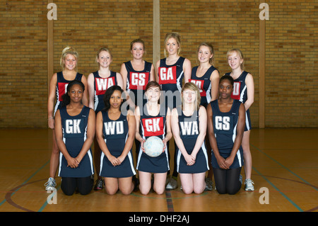 Young African woman with netball Stock Photo - Alamy