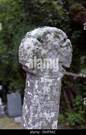 Sancreed Church and churchyard with celtic crosses West Penwith ...