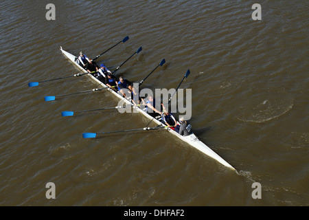 Team Dayton Boat Club rowing on the Great Miami River. Charlie Doyle ...