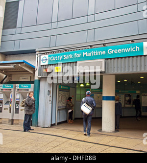 Cutty Sark for Maritime Greenwich DLR (Docklands Light Railway) station ...