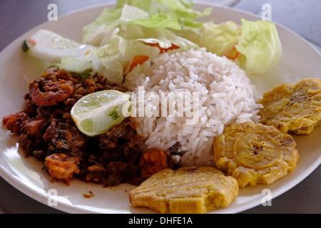 Fish with rice served in the "Comarca" (region) of the Guna Yala ...