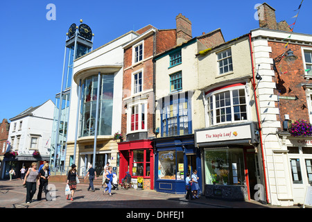 Spalding town centre Lincolnshire UK England shops shopping high street ...