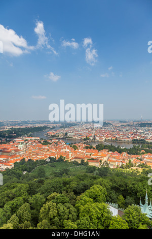 Vista view over Prague City Stock Photo - Alamy
