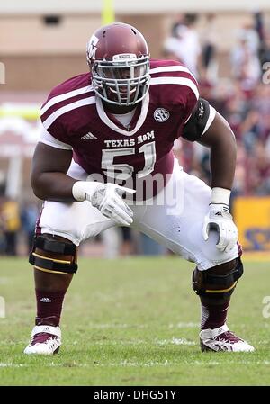 College Station, TX, USA. 9th Nov, 2013. Texas A&M Aggies wide receiver ...