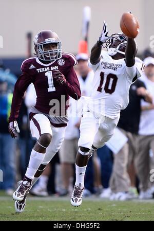 College Station, TX, USA. 9th Nov, 2013. Mississippi State Bulldogs ...