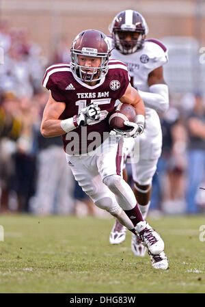 College Station, TX, USA. 9th Nov, 2013. Texas A&M Aggies wide receiver ...