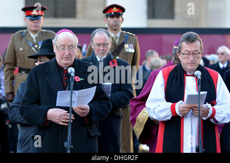 The Right Reverend Chris Edmondson Bishop of Bolton, leads the prayers ...