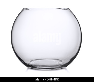Empty fish bowl isolated on white background Stock Photo - Alamy