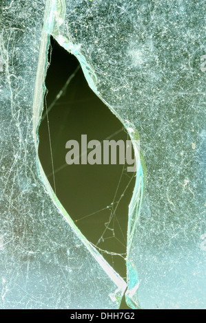 Old splintered glass window Stock Photo - Alamy