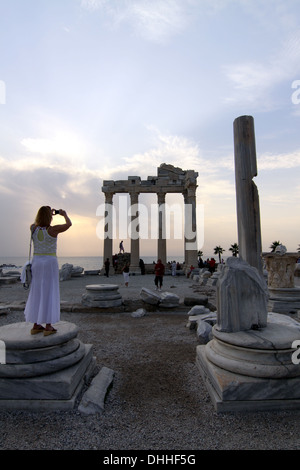 Apollon Tempel, Side, Turkish Riviera, Turkey Stock Photo - Alamy