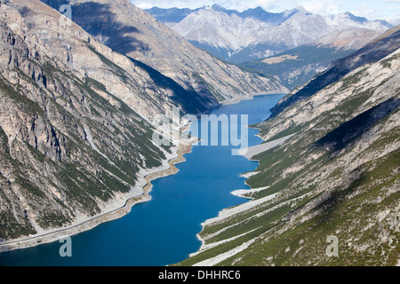 gallo lake and dam, livigno, Italy Stock Photo - Alamy