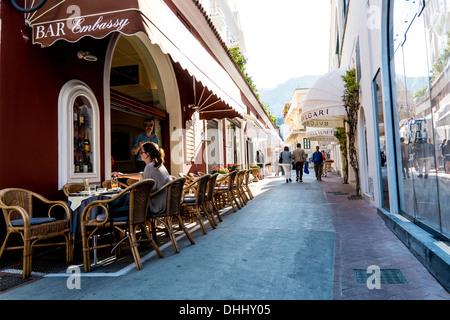 Shopping street in Capri city, Capri, Campania, Italy Stock Photo - Alamy