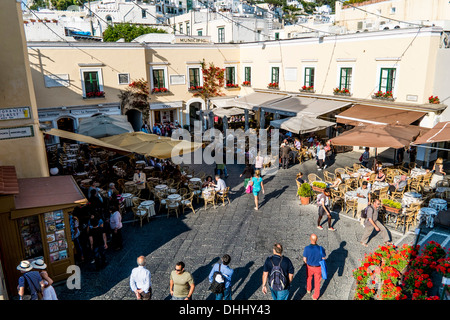 Piazzetta of Capri city, Capri, Campania, Italy Stock Photo - Alamy