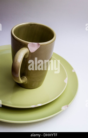 Chipped damaged dishes Stock Photo - Alamy