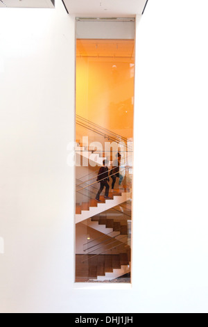 Visitors walking down the stairs,The Museum of Modern Art ( MoMA ) New ...
