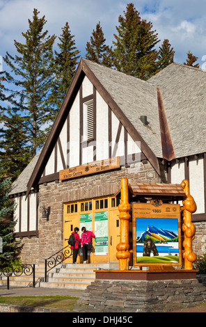 Banff visitor center visitor centre National Park Alberta Canada Stock ...