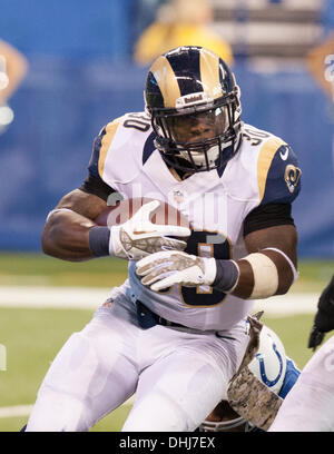 Zac Stacy (30) of the St. Louis Rams is tackled by D.J. Swearinger (36 ...