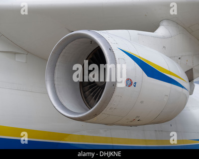 Ivchenko Progress D-18T turbofan engine on Antonov An-225 Mriya ...