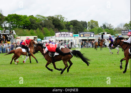 A participant in Mounted Games held at Broadlands, Romsey, Hampshire ...