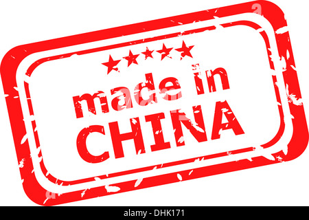 Made In China Red stamp Stock Photo - Alamy